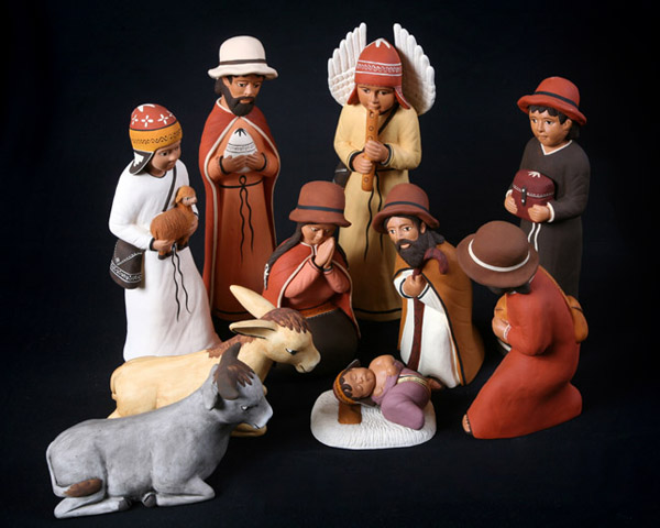 Large Peruvian Nativity